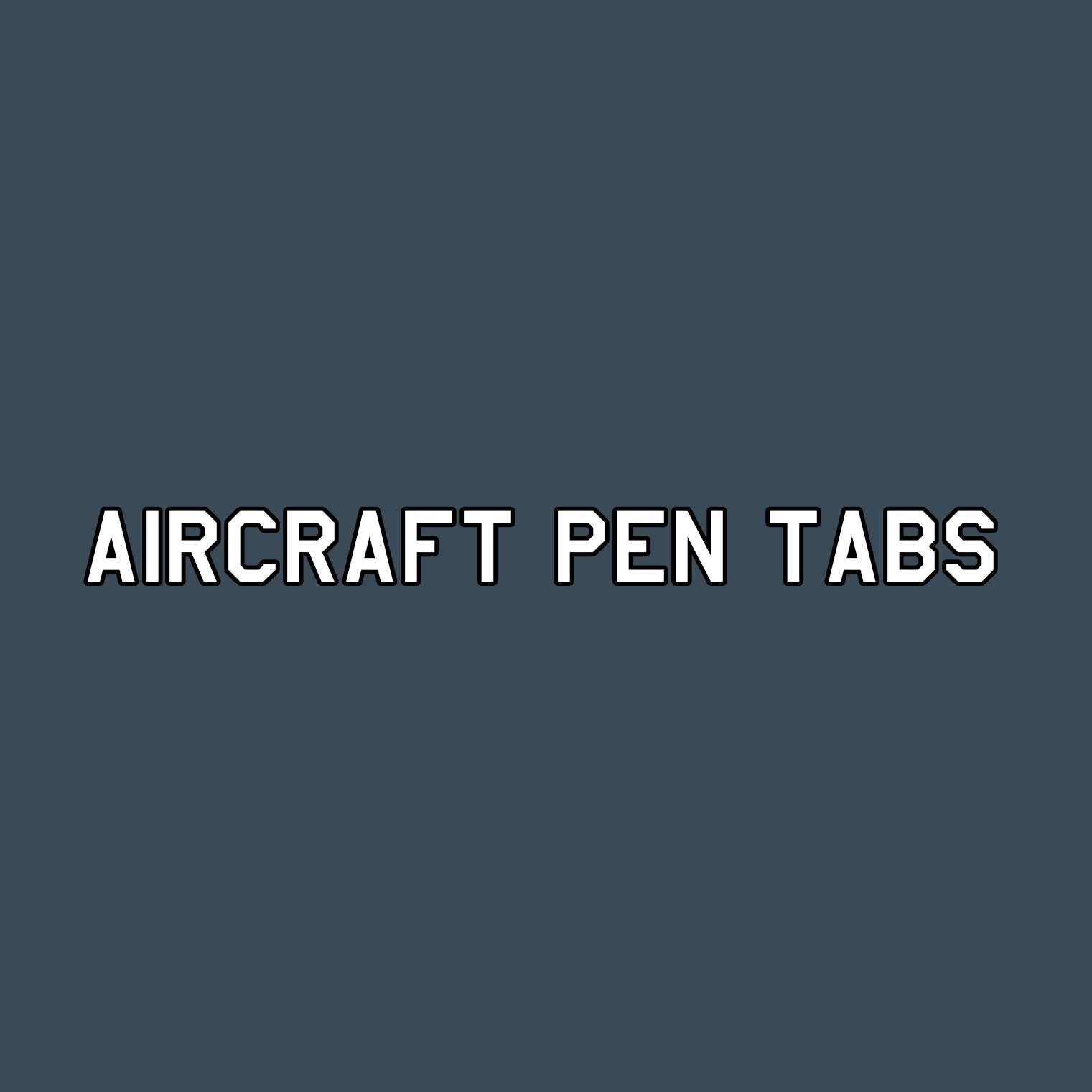 Aircraft Pen Tabs Collection – A2C Merch